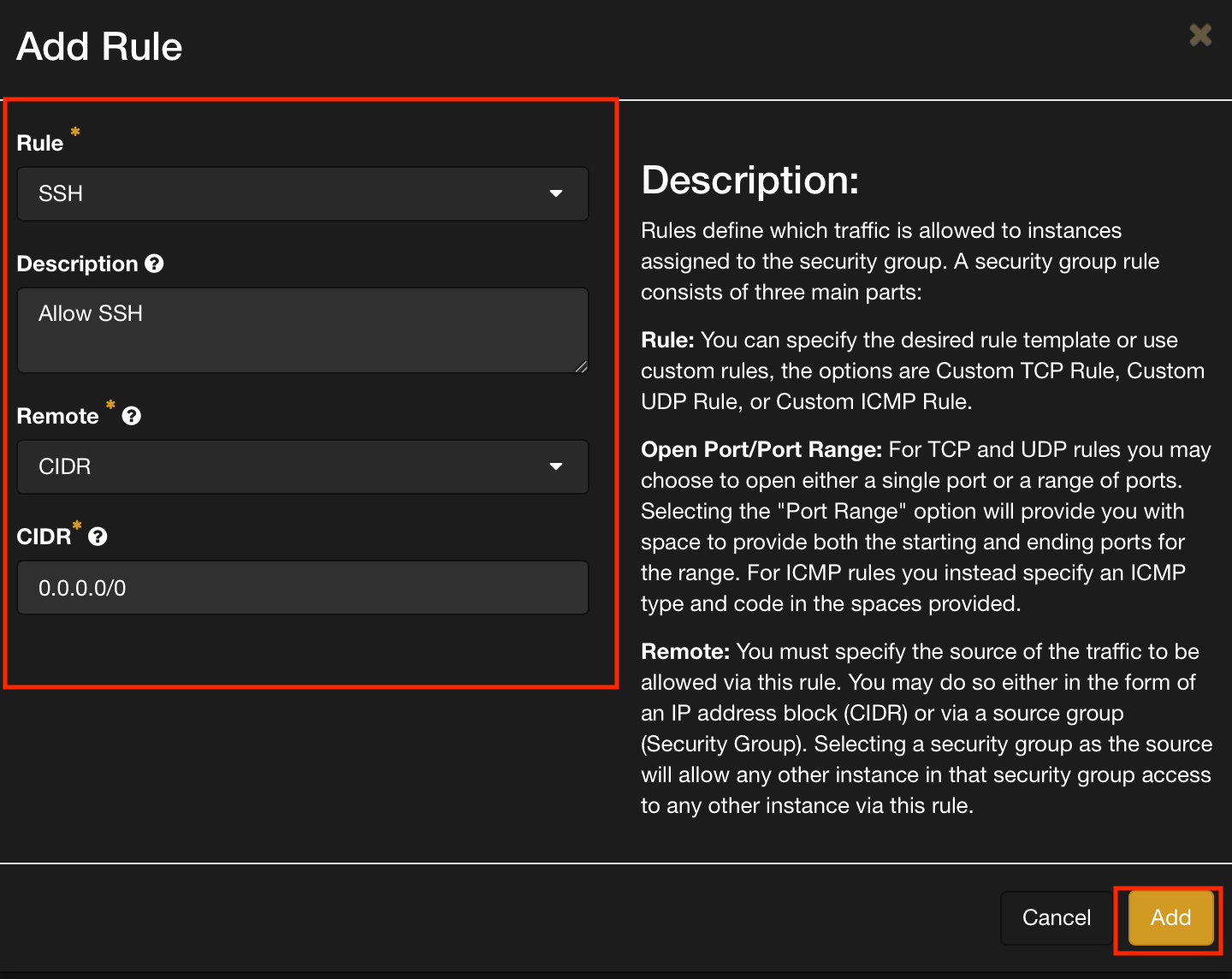 Security Groups Guide Hackucf Private Cloud Docs